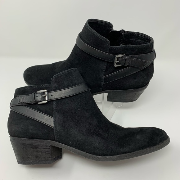 Sam Edelman | Shoes | Sam Edelman Size 7 Pirro Black Leather Ankle Boot ...